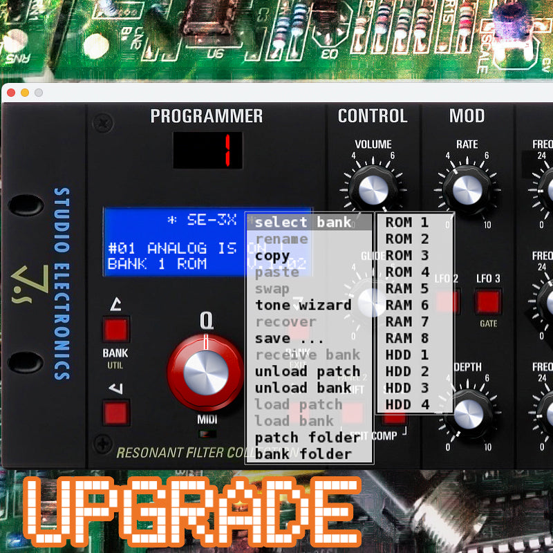 SE-3X Software Editor (V.1) Upgrade – studioelectronics